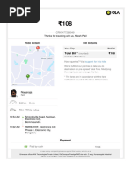 Ola Cab Invoice Template | PDF | Invoice | Payments