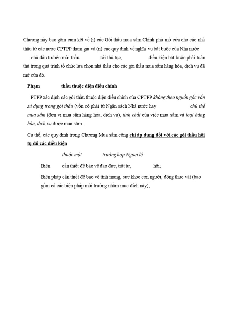 Tom Luoc CPTPP - Ban in | PDF