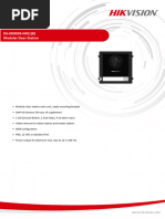 DS-KM9503 Video Intercom Overview | PDF | Video | Touchscreen