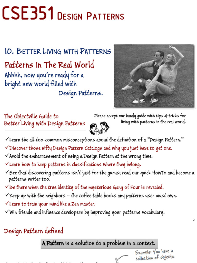 11 - Better Living With Patterns | PDF | Class (Computer Programming ...