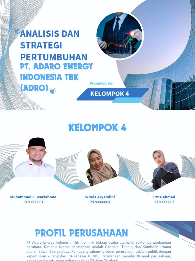 Analisis Dan Strategi Pertumbuhan PT. Adaro Energy Indonesia TBK (ADRO ...