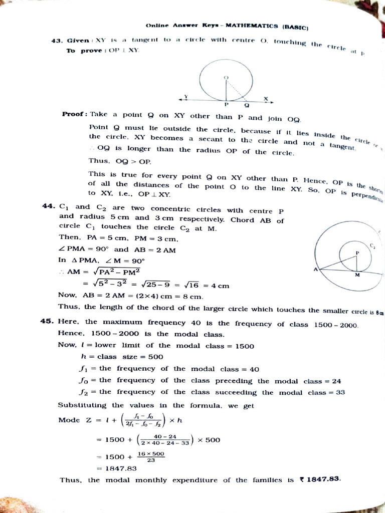 Maths Gala Paper 2 Solutions Page 2 | PDF | Circle | Trigonometric Functions