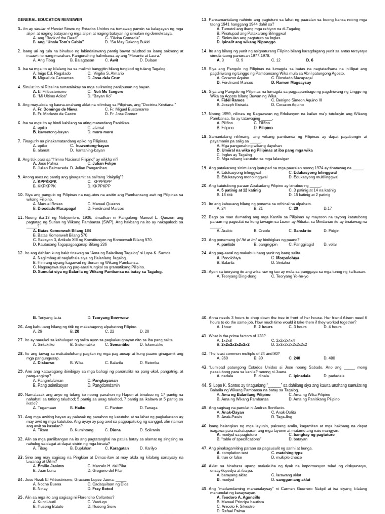 GenEd_Reviewer | PDF