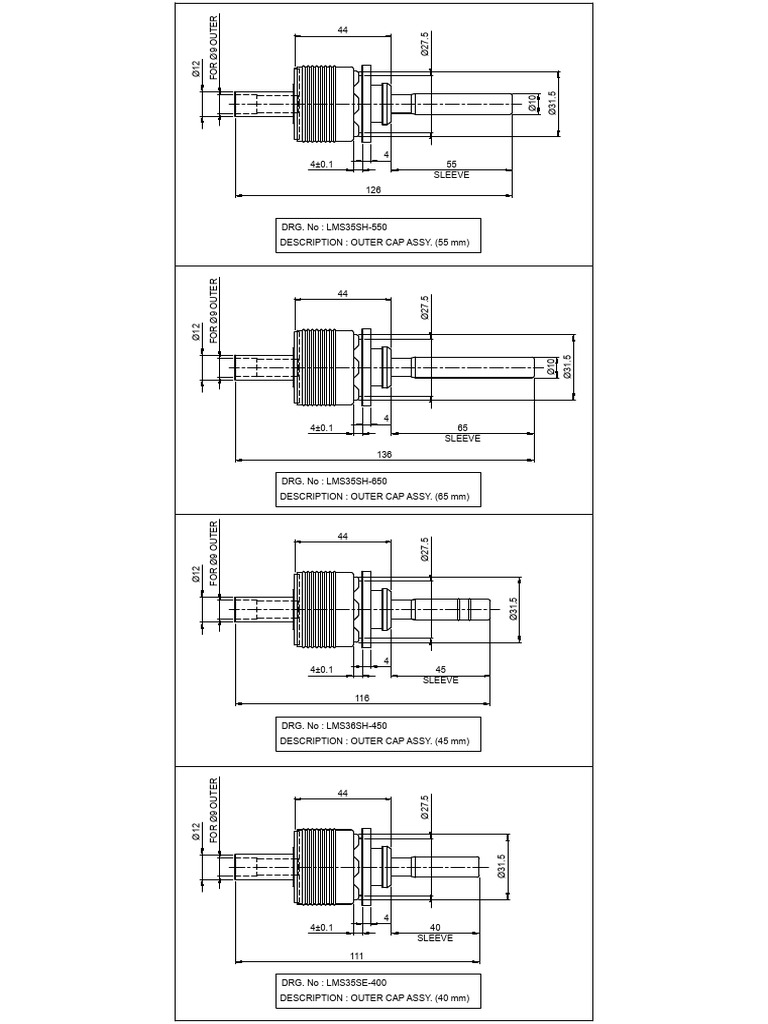 Outer Cap Assy. | PDF