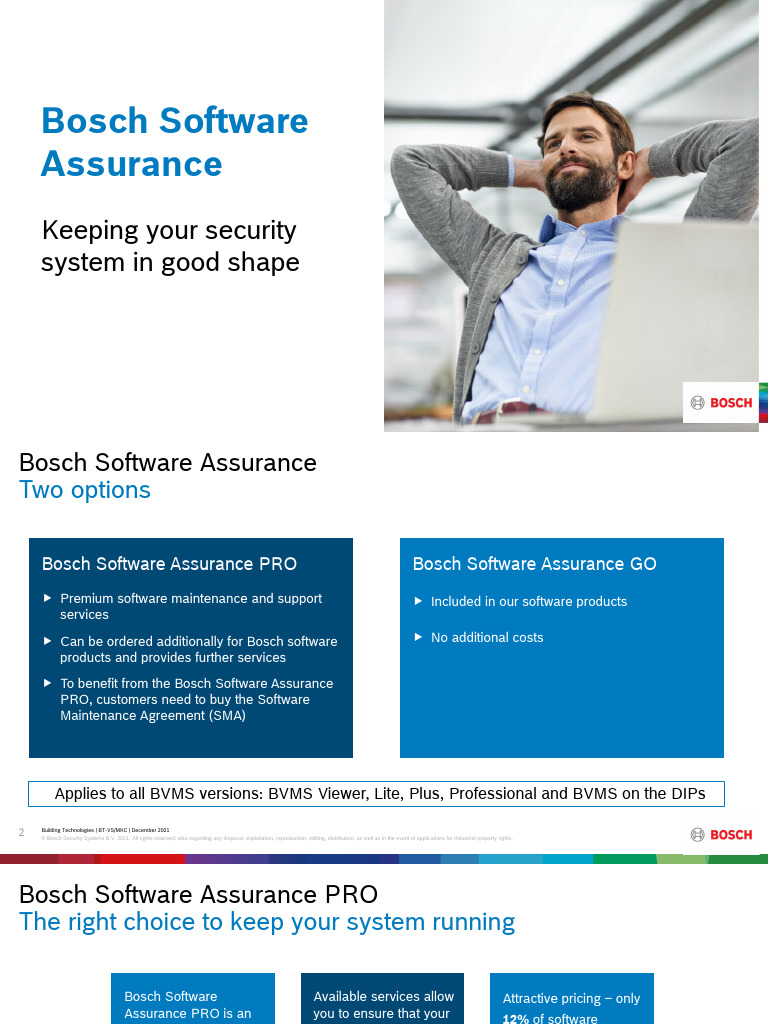 Bosch Software Assurance Overview | PDF | Technical Support ...
