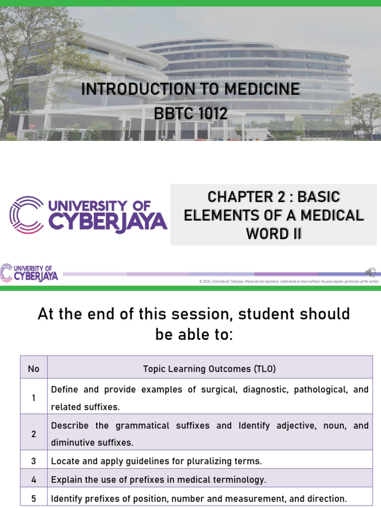 Basic Elements of Medical Words Ii | PDF | Word | Grammatical Number