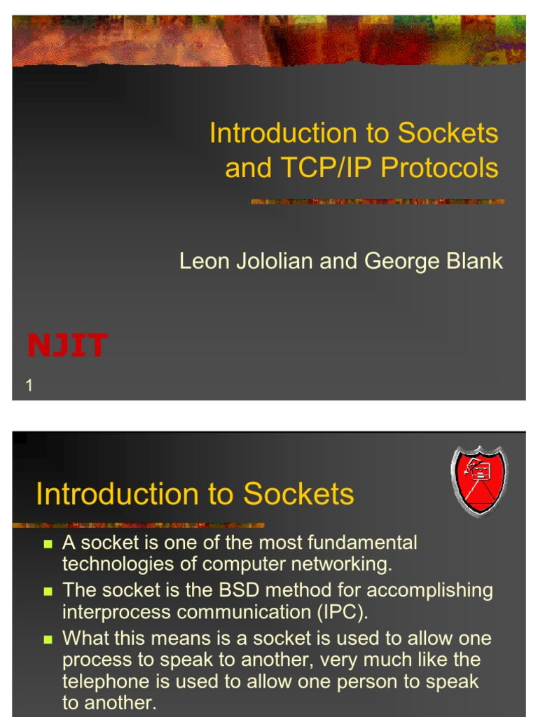 Sockets Pdf Network Socket Internet Protocols