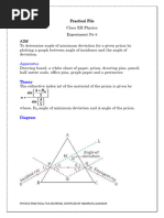 Class12_Physics_Practical_File | PDF | Diffraction | Refraction