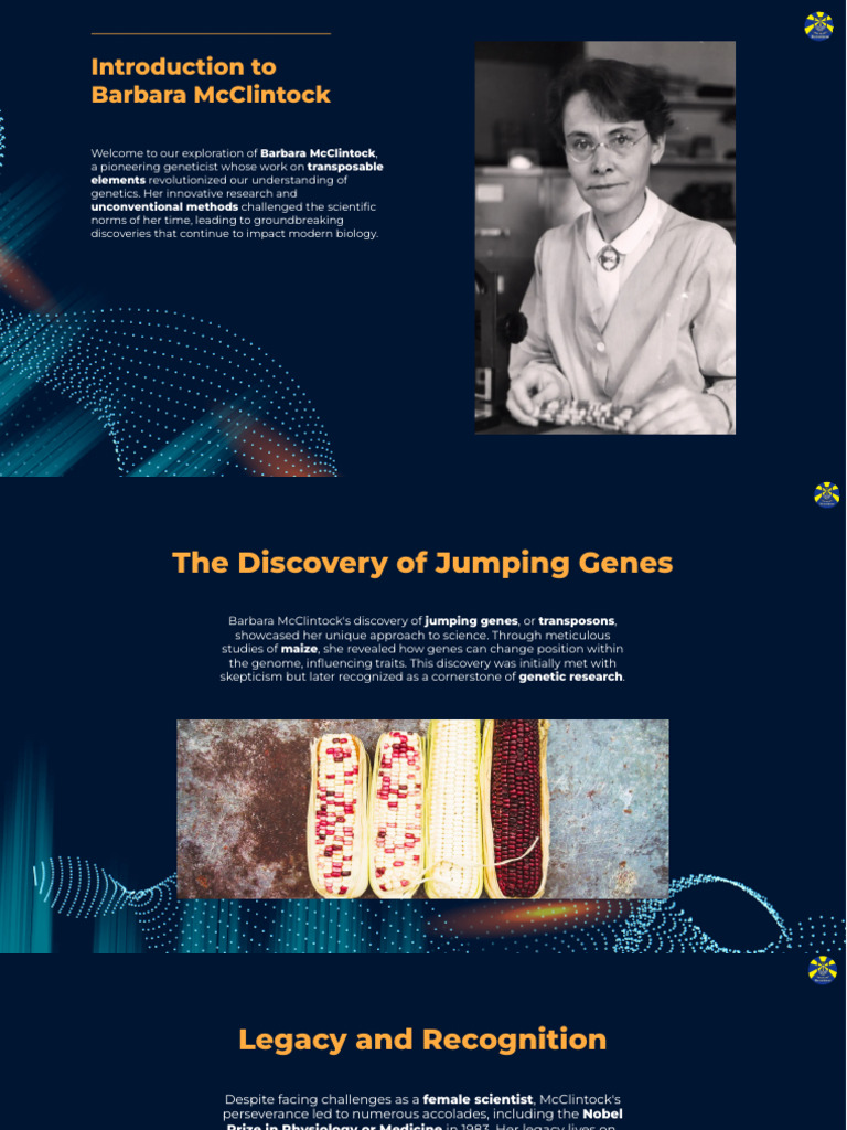 Barbara McClintock: Pioneer of Genetics | PDF