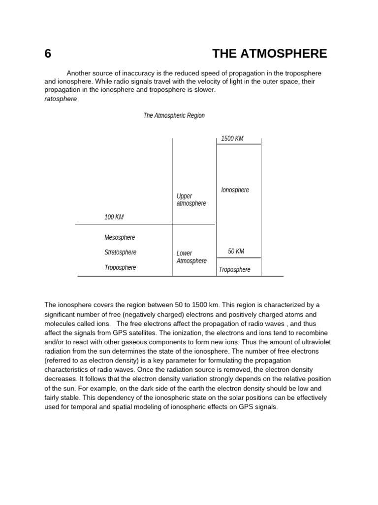 Chapter 6 The Atmsophere | PDF | Ionosphere | Atmosphere Of Earth