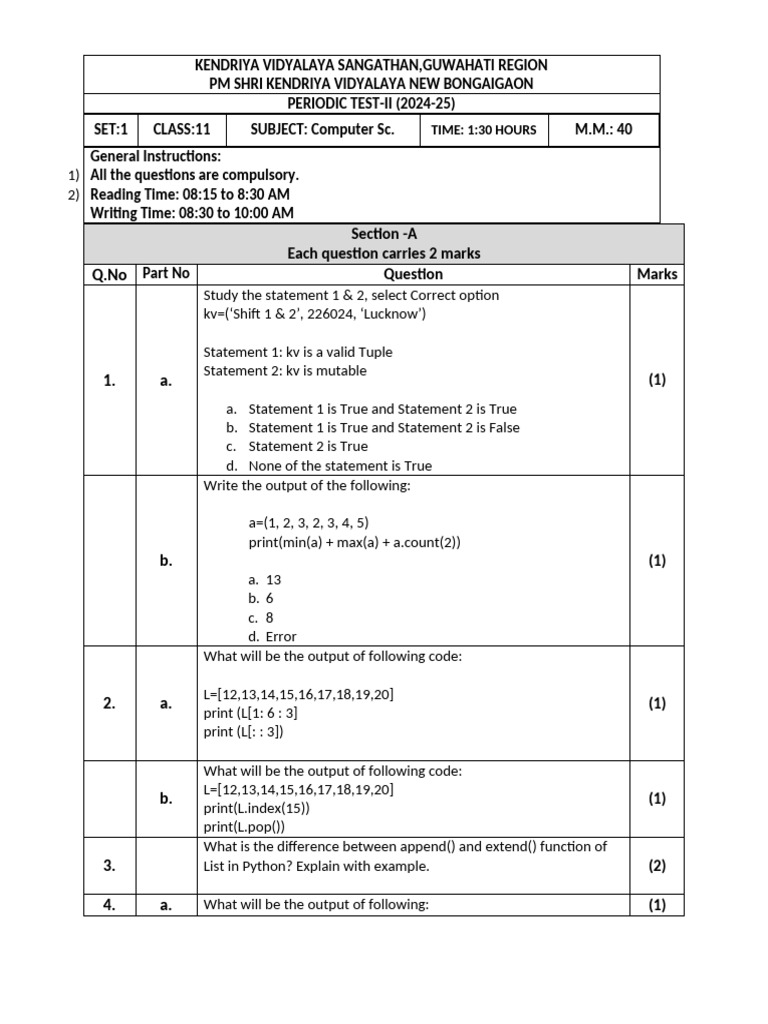 Pt 2 Class Xi Cs Pdf Computer Engineering Computer Programming