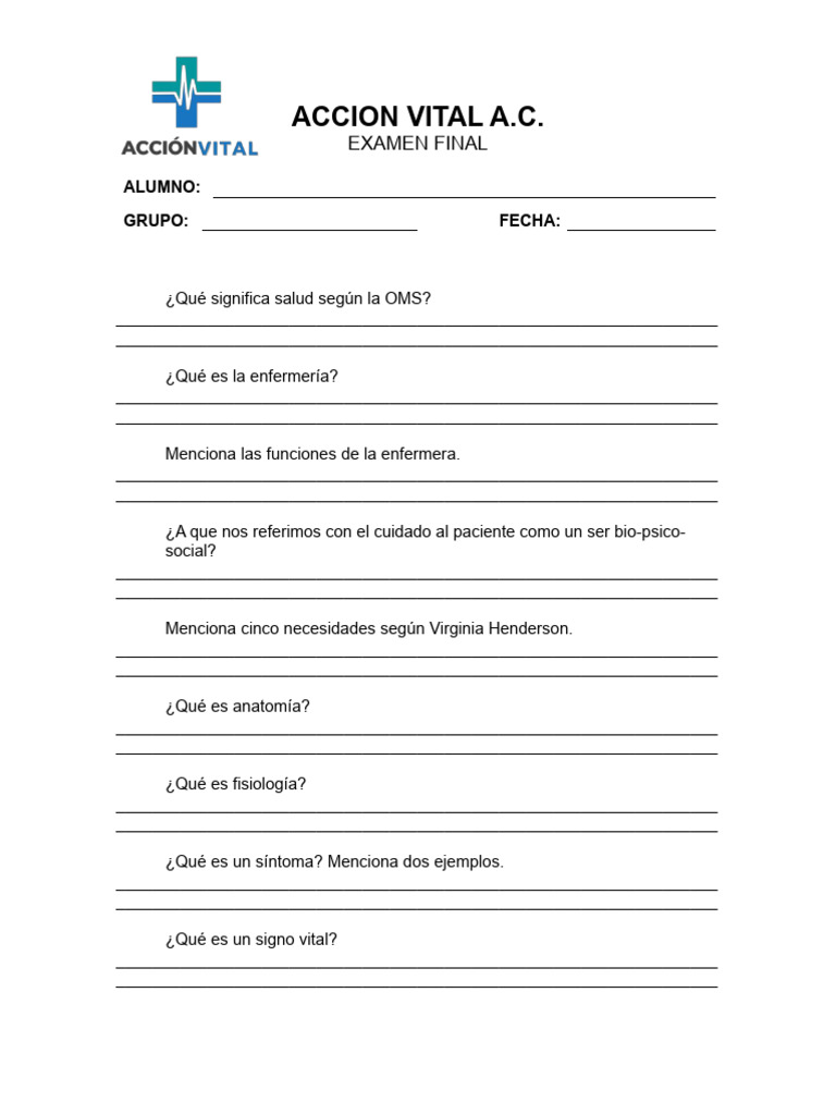 Exa Final | PDF | Inyección (medicina) | Medicina CLINICA