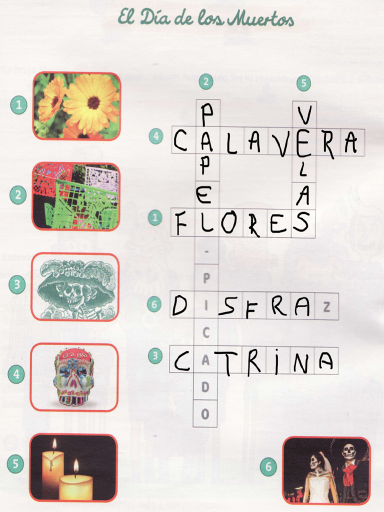 Crucigrama Día de Muertos | PDF