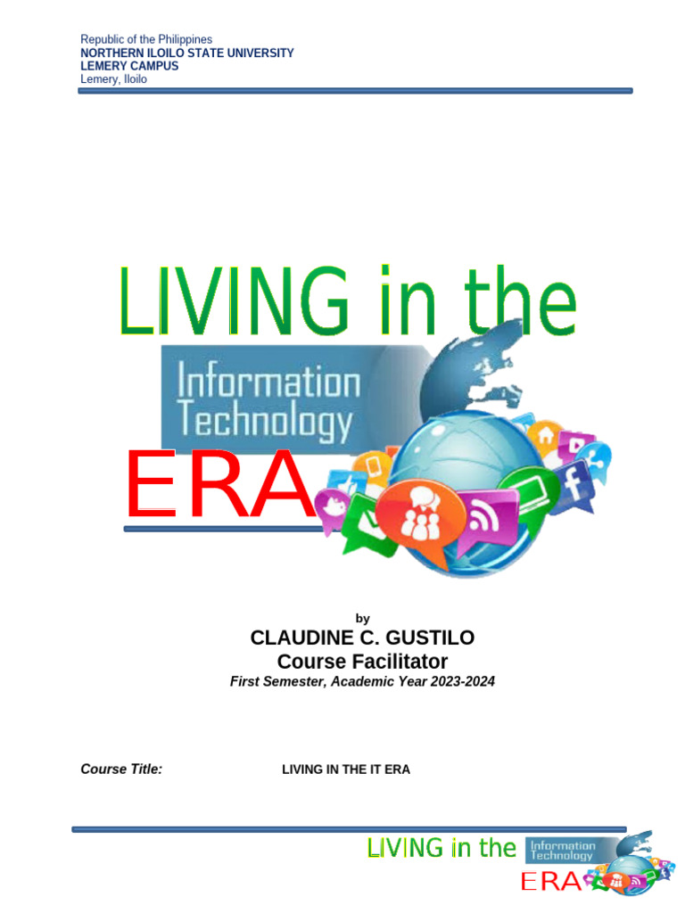 LIVING-in-the-IT-era-MODule-1(1) | PDF | Random Access Memory | Input/Output