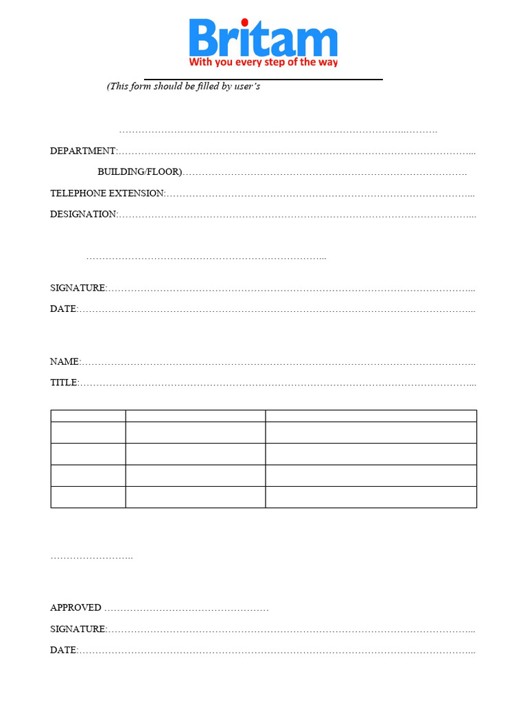 Access Request Form | PDF