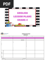 Lesson Plan Gr4 English FAL T3 W1&2 | PDF | Lesson Plan | Verb