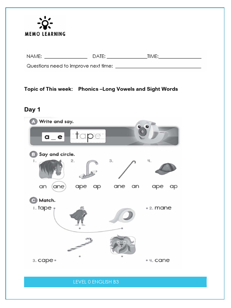 LEVEL 0 ENGLISH B3-PRINT | PDF | English Language | Human Voice