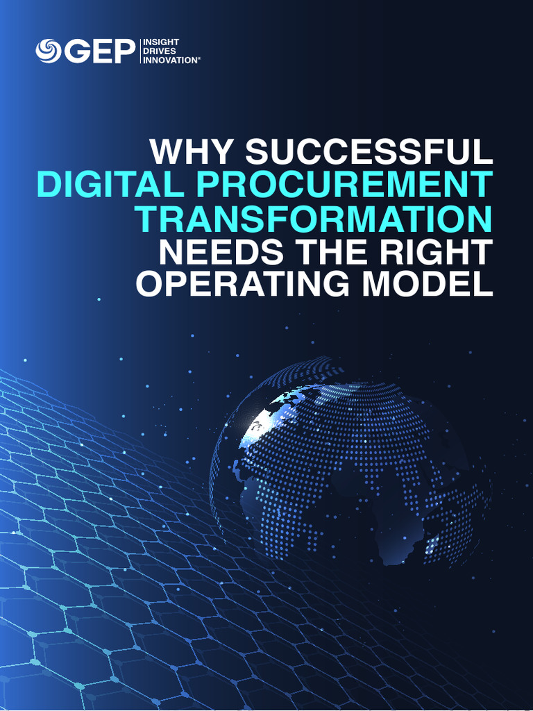 Digital Procurement Transformation | PDF | Procurement | Return On Investment