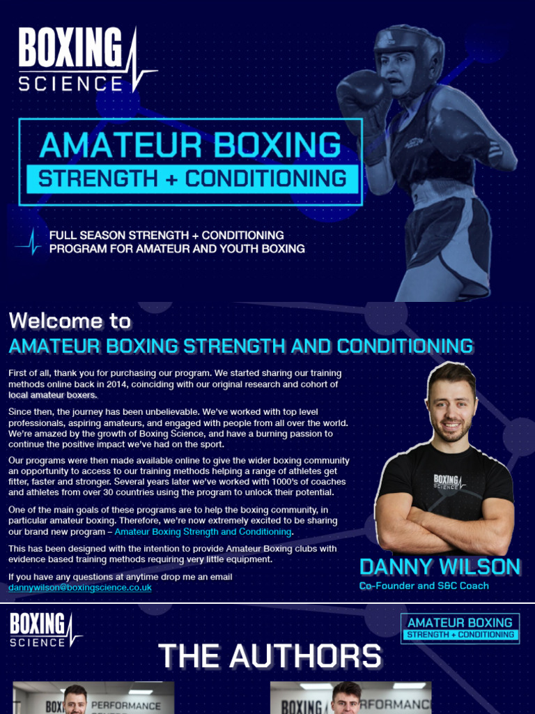 Amateur Boxing Strength and Conditioning Program by Boxing Science ...