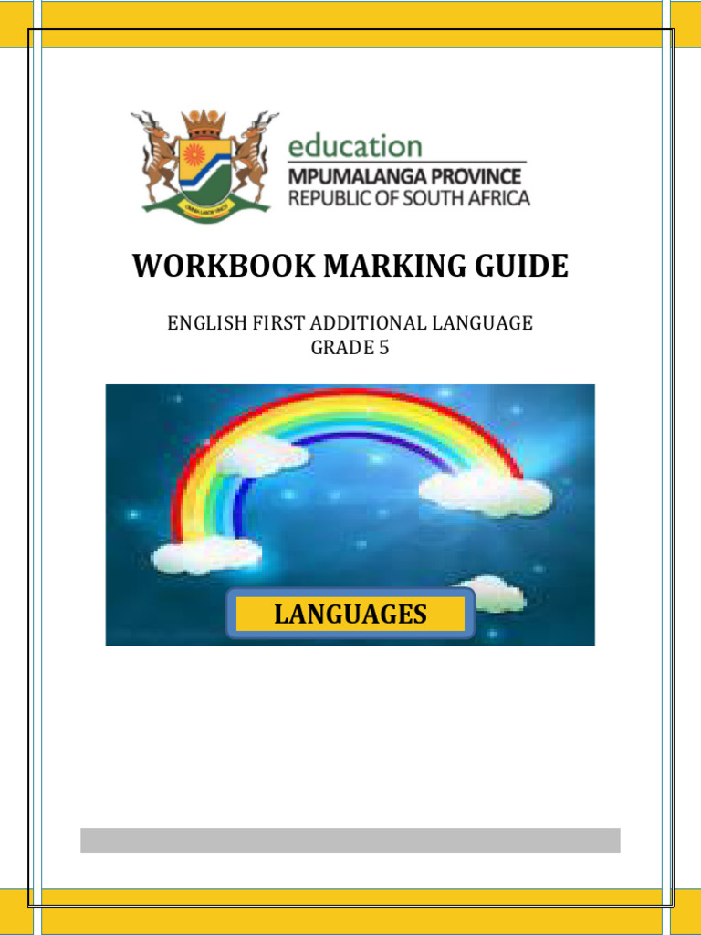 Grade 5 English Workbook Answers Guide | PDF | Sharks | Foods