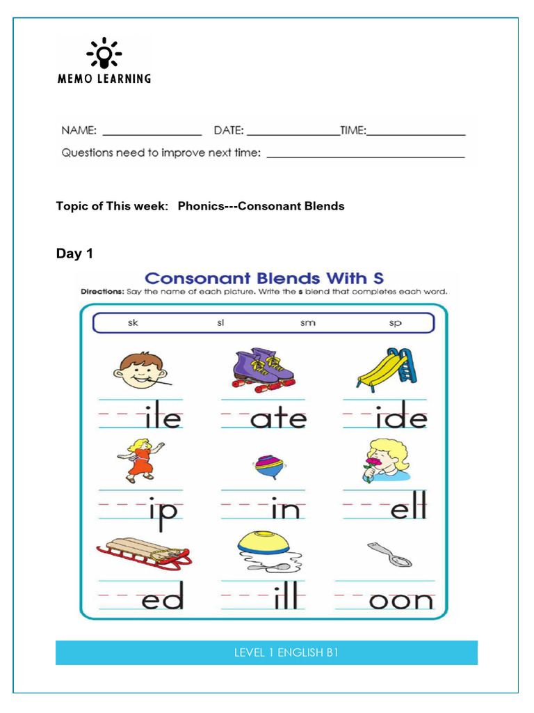 English Level 1 B1 PRINT | PDF