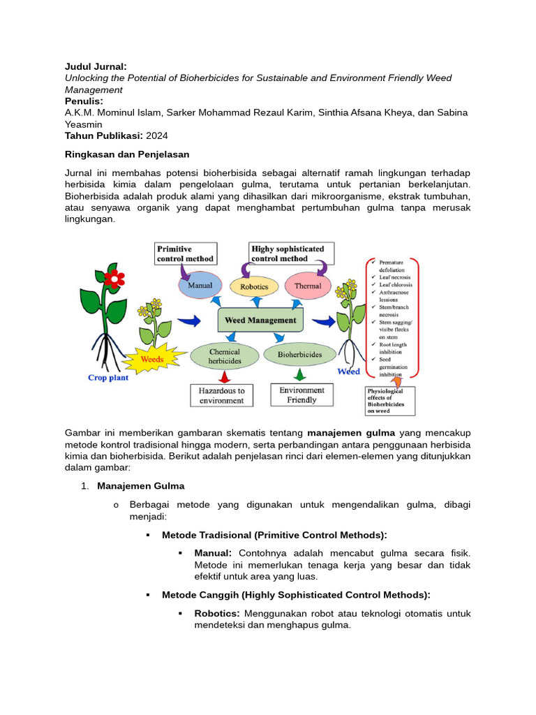 Potensi Bioherbisida untuk Pertanian Berkelanjutan | PDF