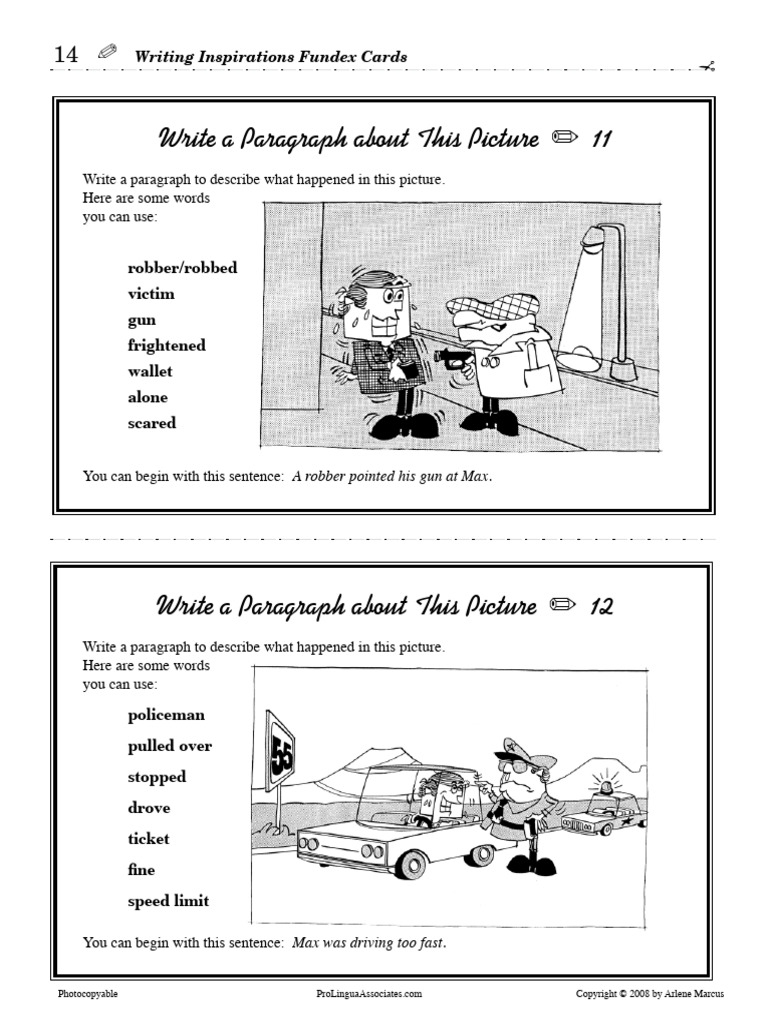 Sample Write A Paragraph About This Picture | PDF