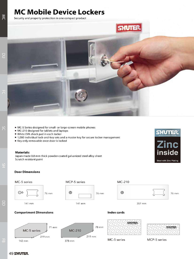 Att SHUTER Catalog Locker For Cell Phone | PDF