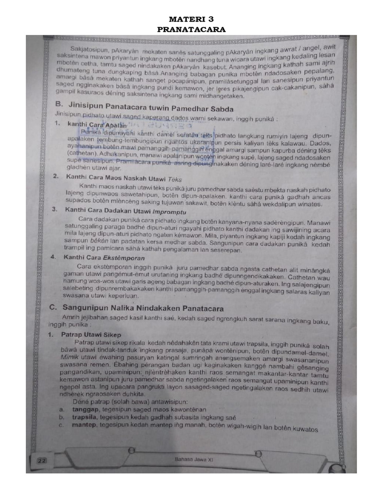Materi 3 Pranatacara (Pados Referensi Utawi Contoh Naskah Pranatacara ...