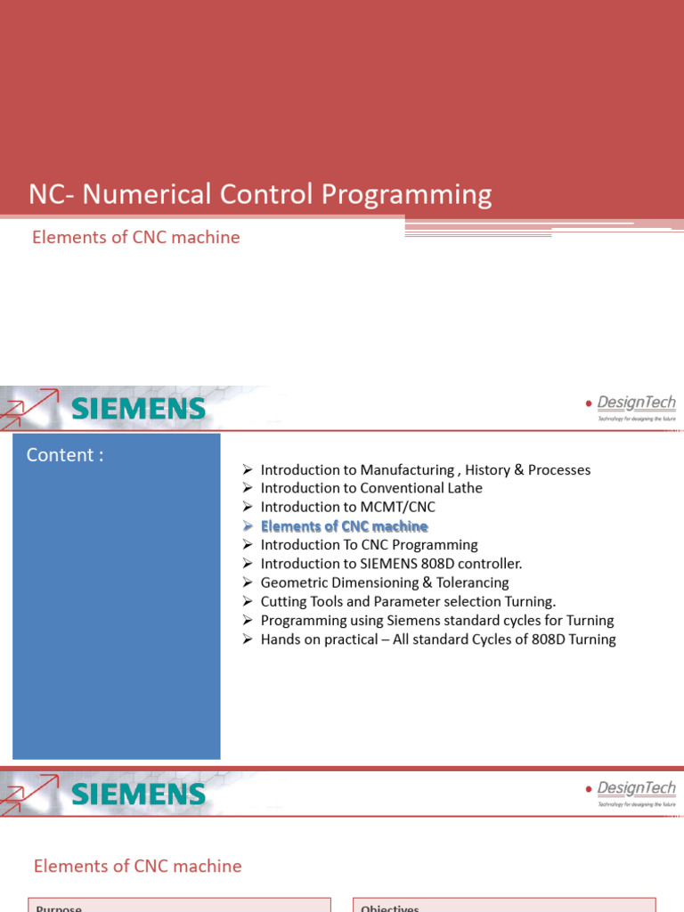 CNC01 - DAY4 - Elements of CNC Machine | PDF | Numerical Control ...