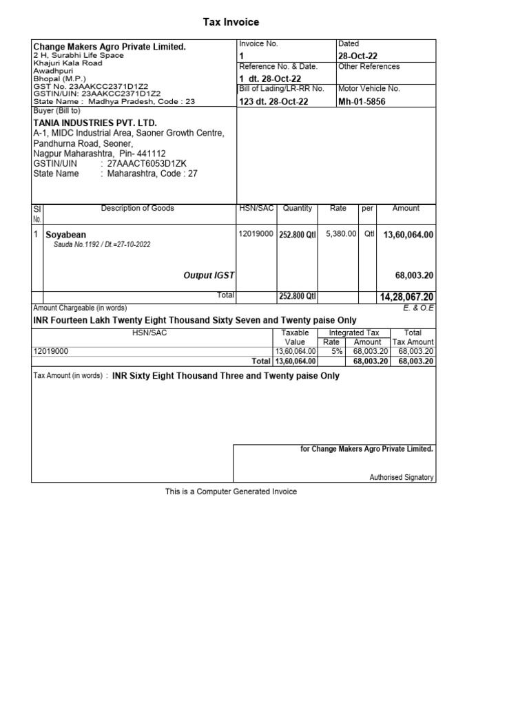 Tax Invoice | PDF