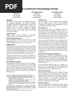 Association For Computing Machinery Acm Large 2 Column Format Template ...