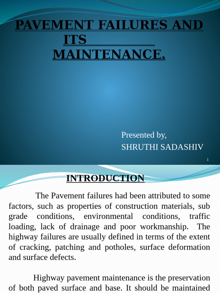 Pavement Failures and Maintenance Guide | PDF | Road Surface | Concrete