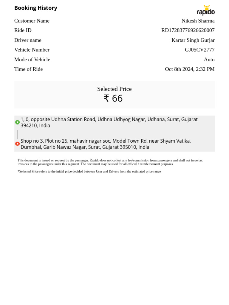 Auto Receipt RD17283776926620007 | PDF