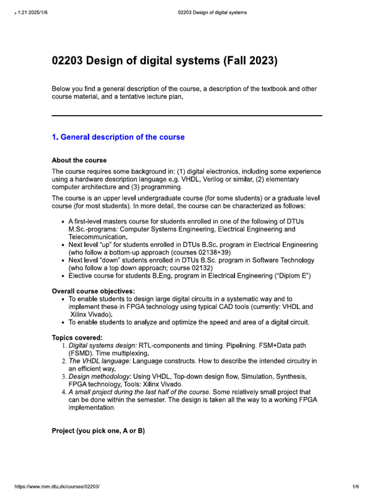 course plan for dsd | PDF