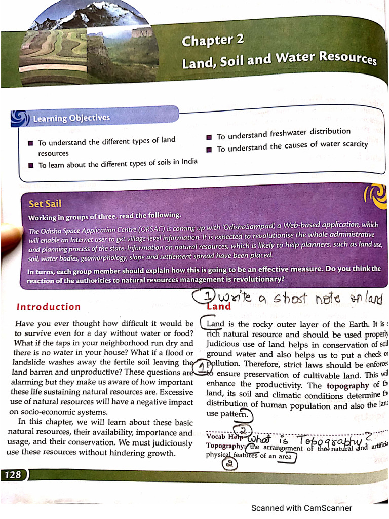 8th -Land,Soil and Water Resources | PDF