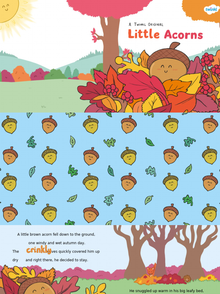 t l 53440 Little Acorns Story Powerpoint | PDF | Acorn | Trees