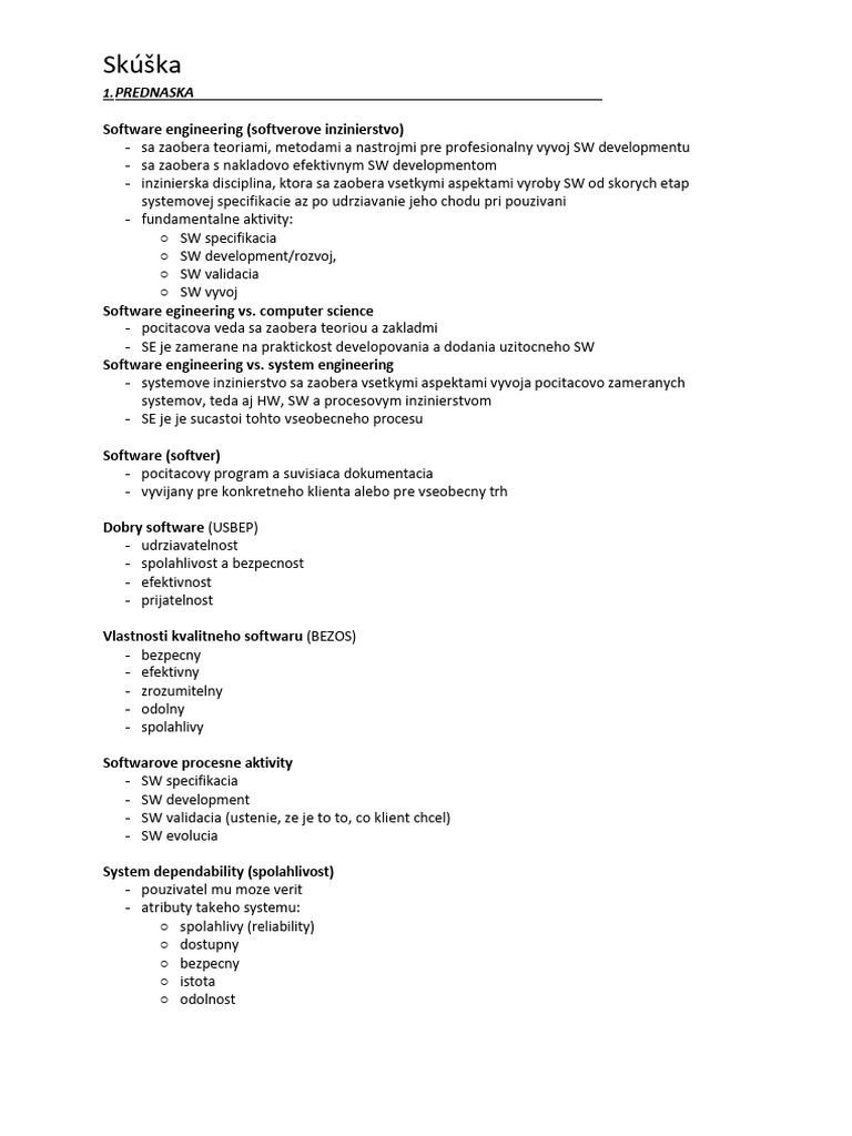 Swi Skuska Poznamky | PDF