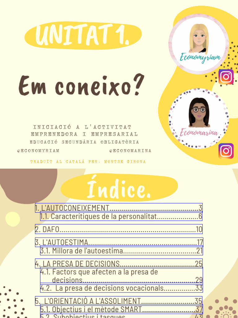 Catalán Unitat 1 - em Coneixo | PDF