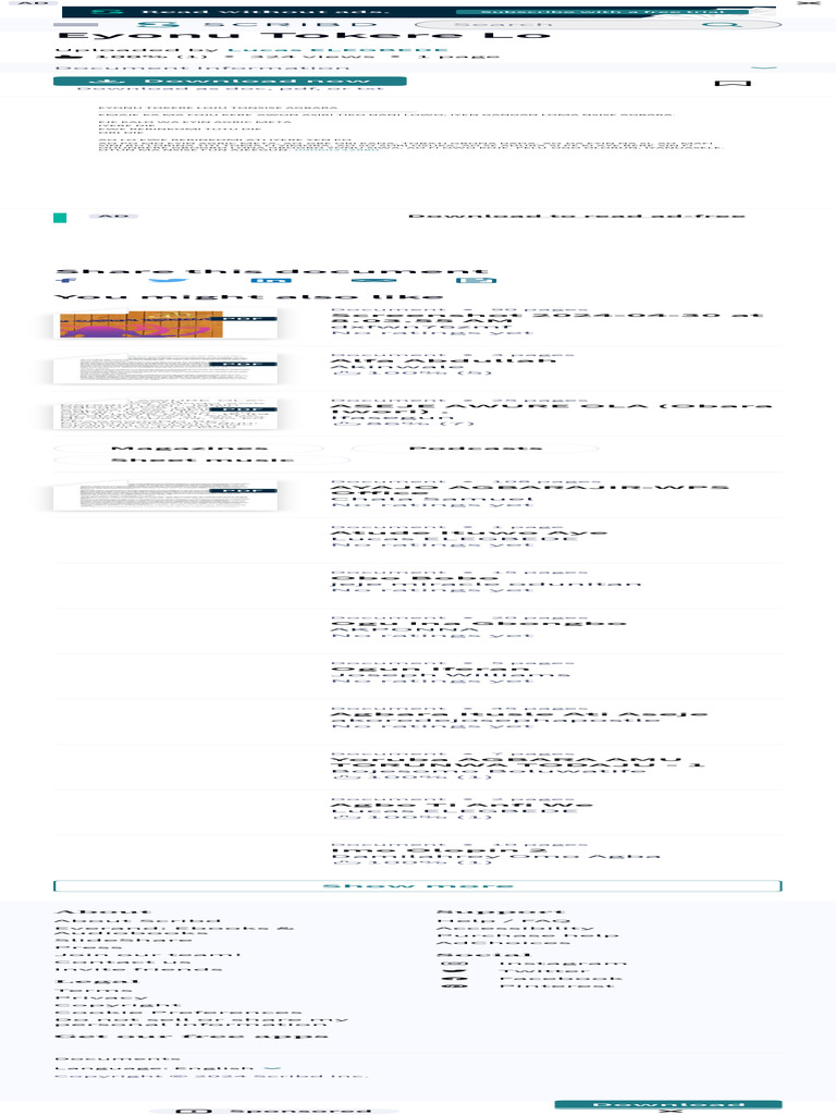 Eyonu Tokere Lo PDF | PDF | Scribd | E Commerce
