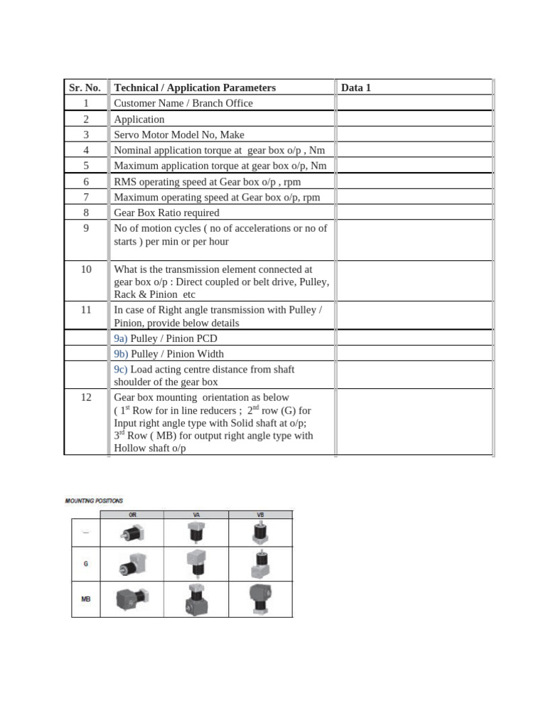 Technical Application Parameters | PDF