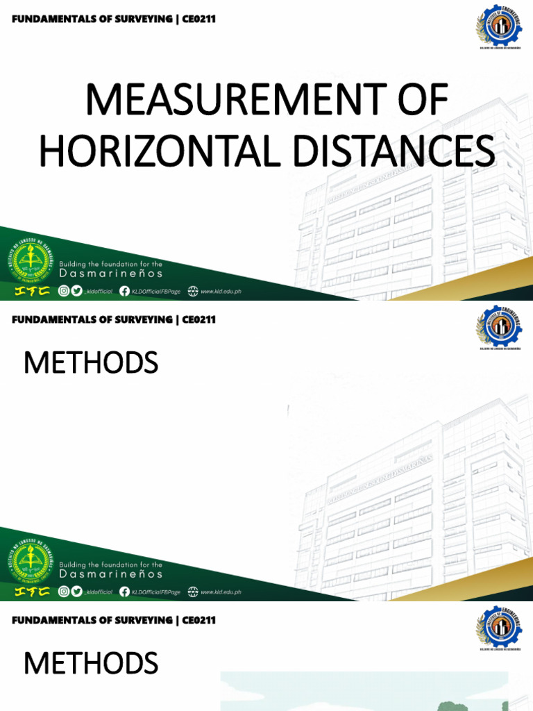 Horizontal Distances | PDF | Surveying | Slope