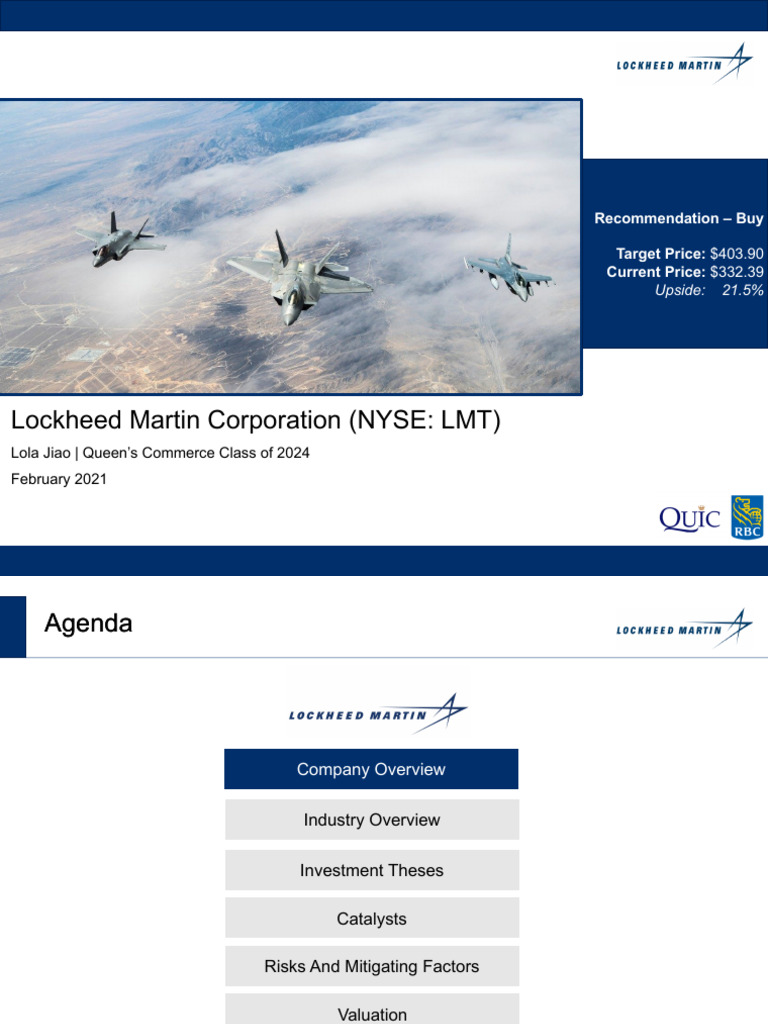 LMT | PDF | Lockheed Martin | Space Launch System