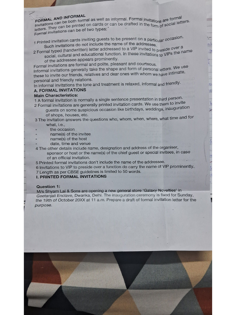 Formal & Informal Invitations | PDF