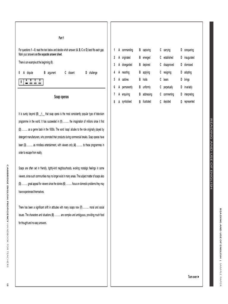 Proficiency Exam SAMPLE | PDF