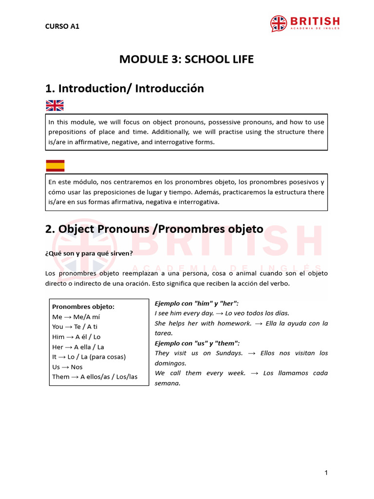 A1 Modulo 3 | PDF | Lingüística | Unidades Semánticas