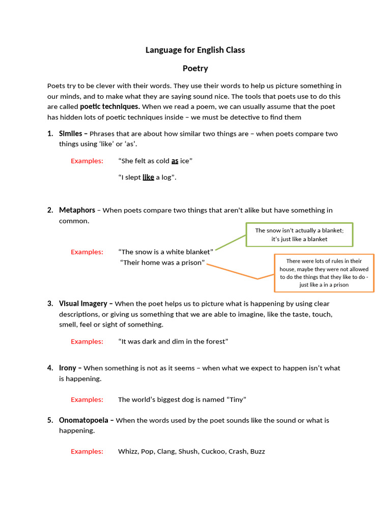 Figurative Language | PDF | Poetry | Rhyme