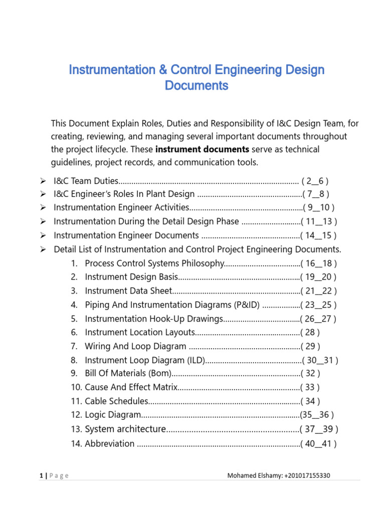 Engineering Design Documents | PDF | Instrumentation | Specification ...