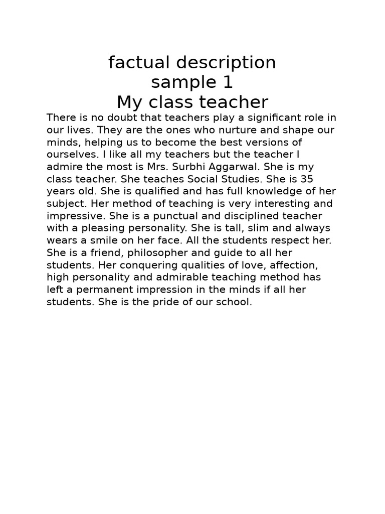 Factual Description S1 | PDF