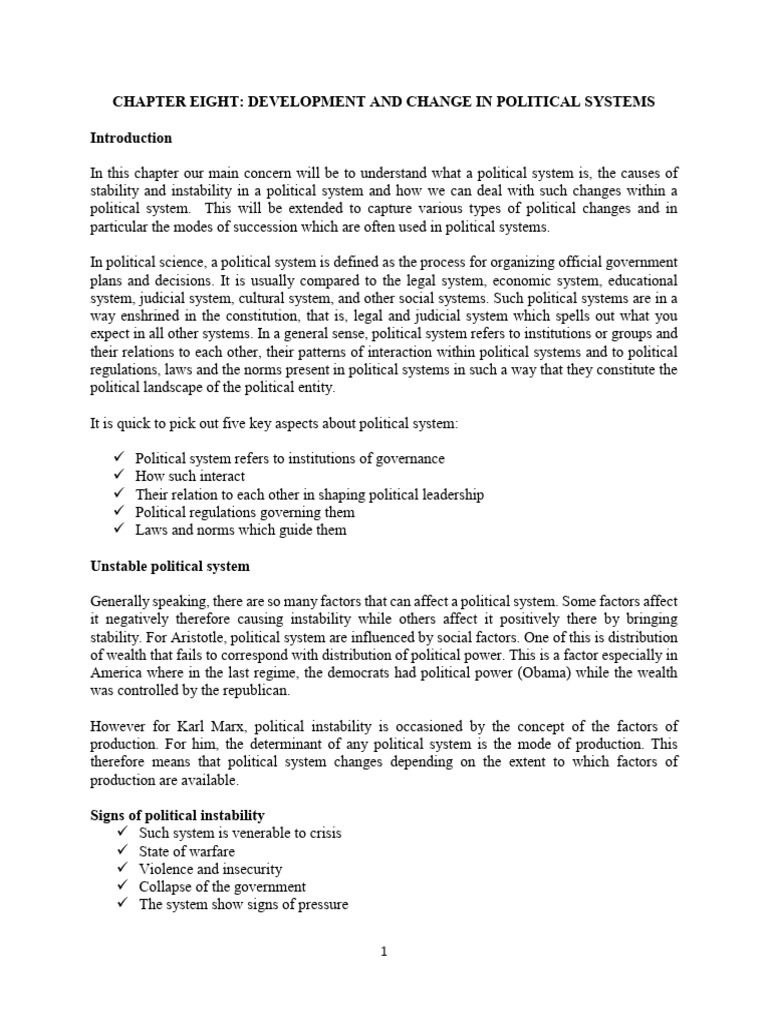 Chapter 8 PDF Political Change | PDF | Two Round System | Voting